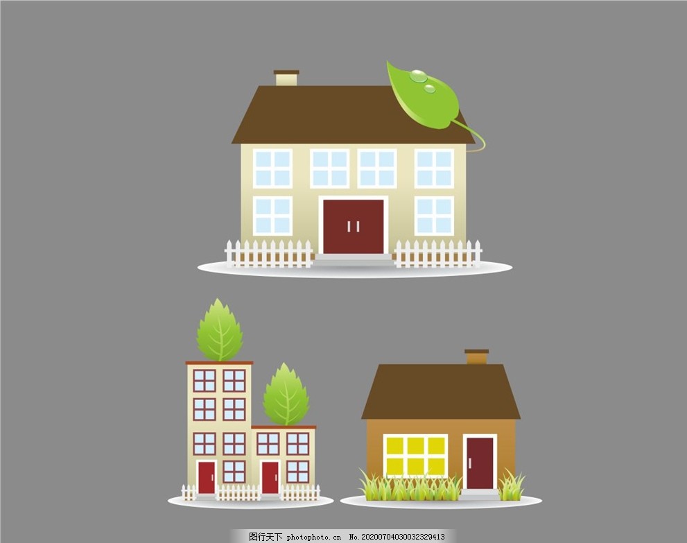 矢量房子图片_其他_海报-图行天下素材网
