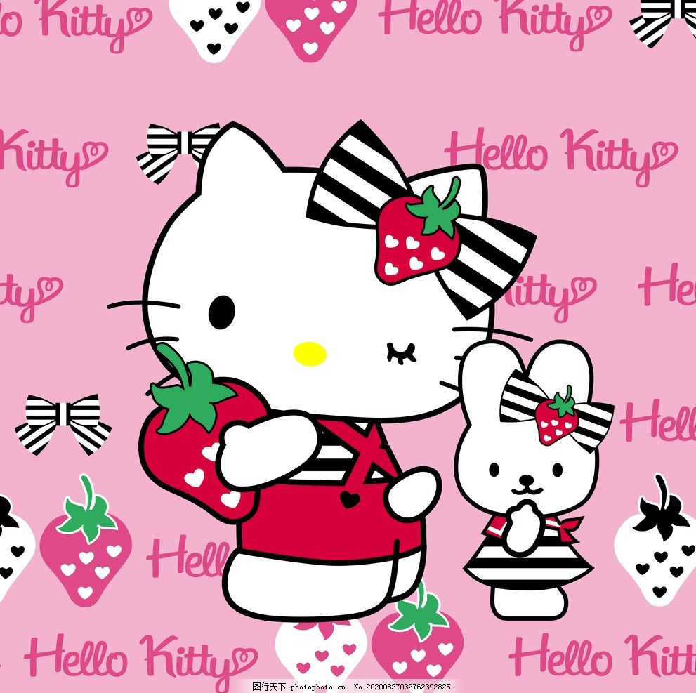 卡通猫kiti猫KT猫卡图片_其他_人物形象-图行天下素材网