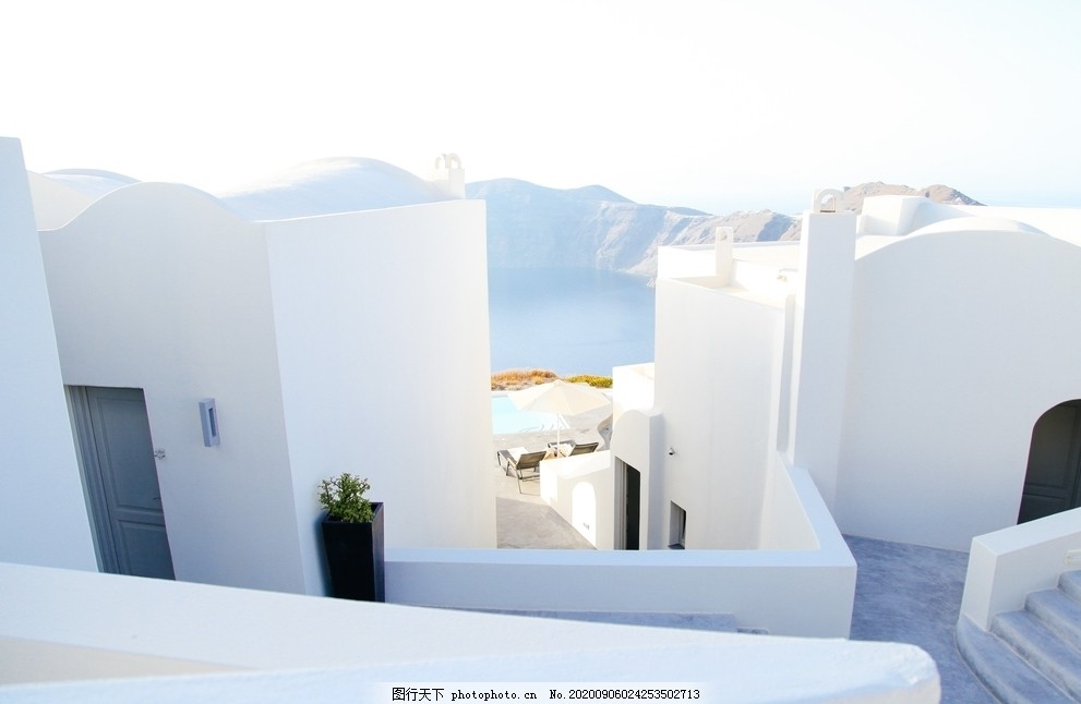 圣托里尼图片_园林设计_建筑空间-图行天下素材网