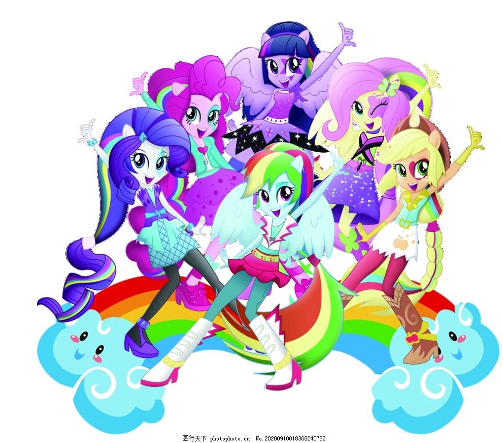 小马宝利矢量小马宝莉矢量图片_动漫卡通_插画绘画-图行天下素材网