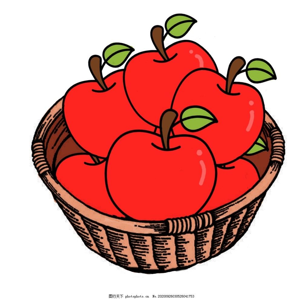 手绘苹果卡通苹果图片_其他_其他-图行天下素材网